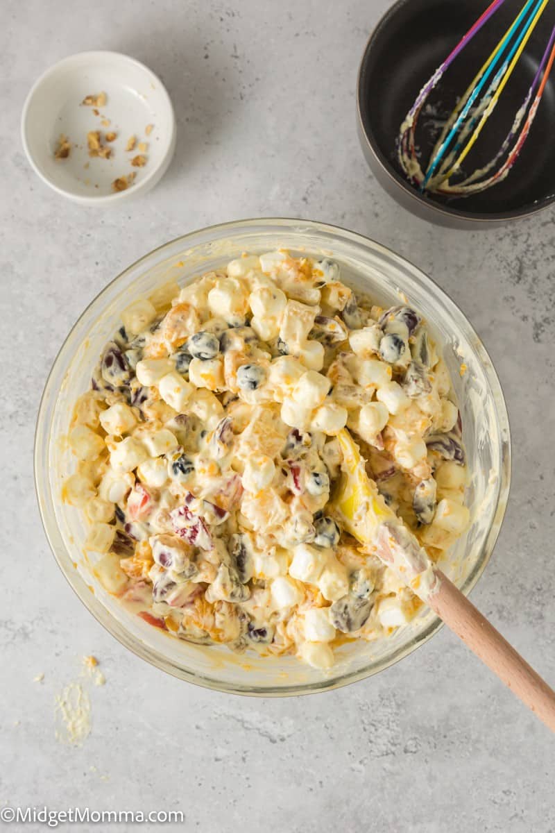 Creamy Vanilla Pudding Fruit Salad Recipe • MidgetMomma