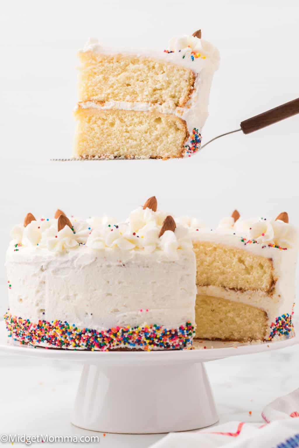The Best From Scratch Vanilla Cake Recipe • MidgetMomma