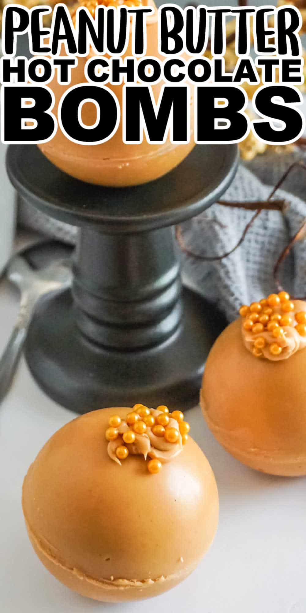 Peanut Butter Hot Chocolate Bombs Recipe • MidgetMomma