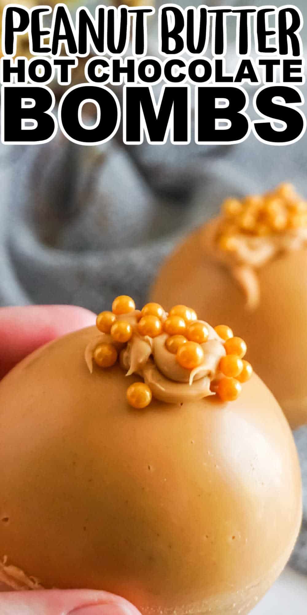 Peanut Butter Hot Chocolate Bombs Recipe • MidgetMomma