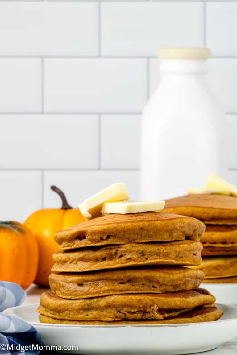 Pumpkin Pancakes Recipe • MidgetMomma