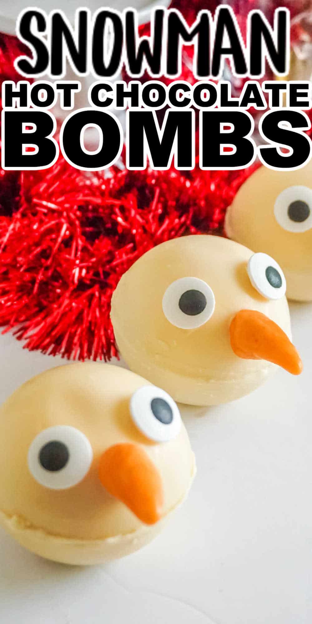 Snowman Hot Chocolate Bombs Recipe • MidgetMomma