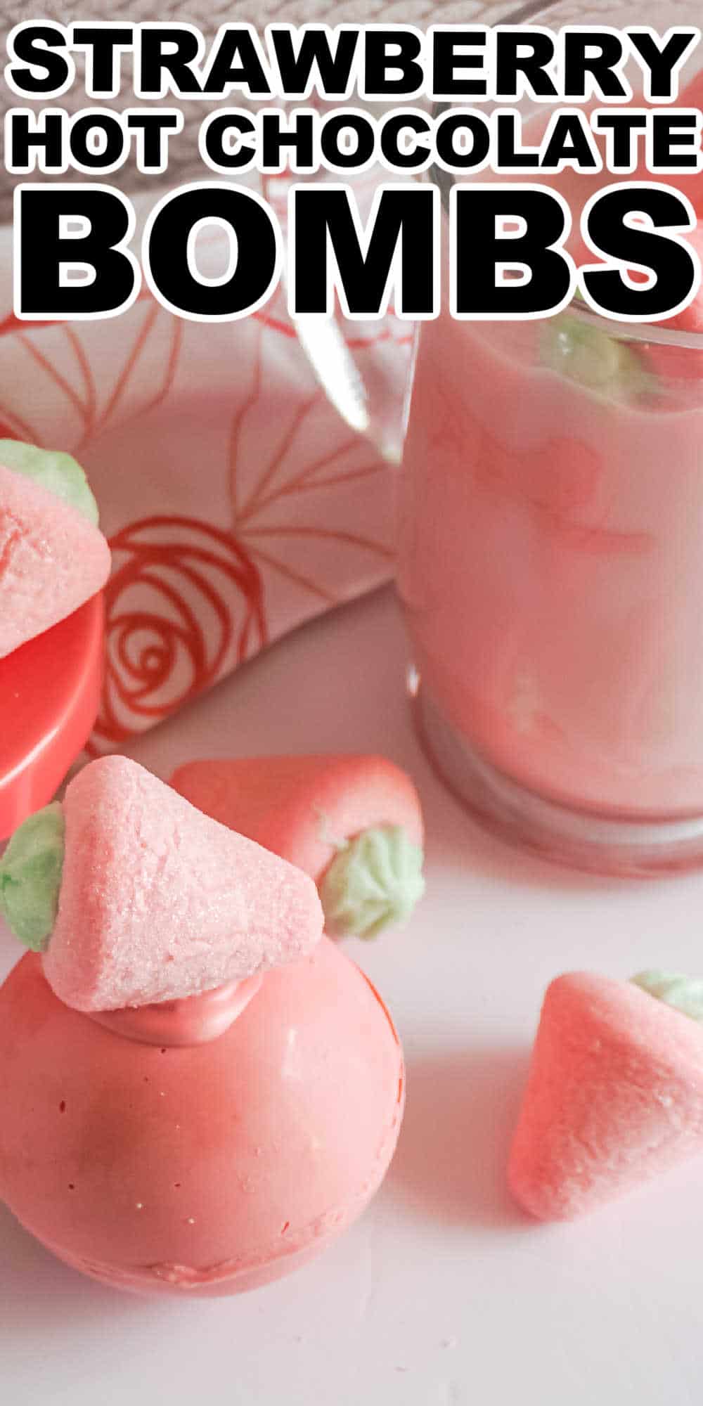 Strawberry Hot Chocolate Bombs Recipe • MidgetMomma