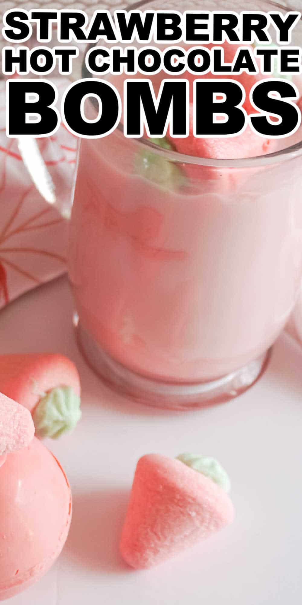 Strawberry Hot Chocolate Bombs Recipe • MidgetMomma