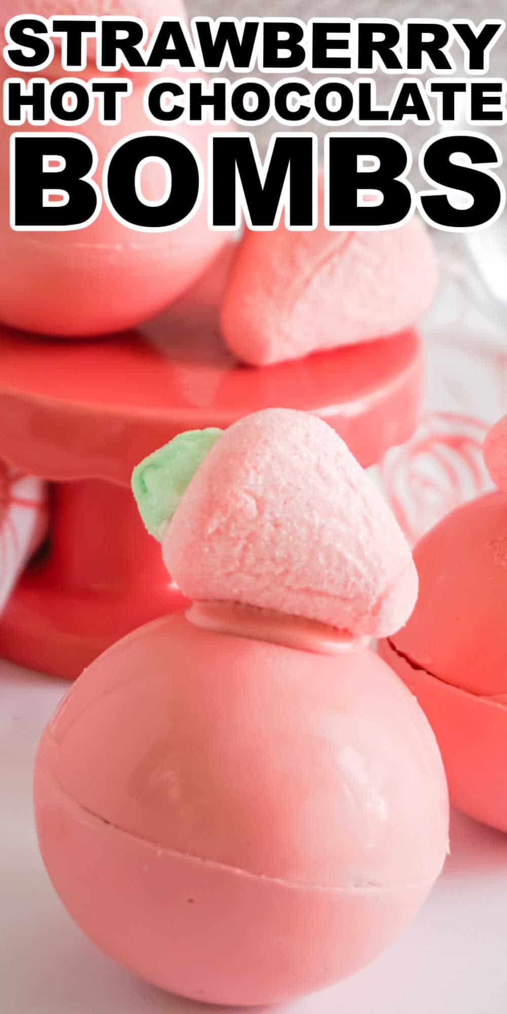 Strawberry Hot Chocolate Bombs Recipe • MidgetMomma