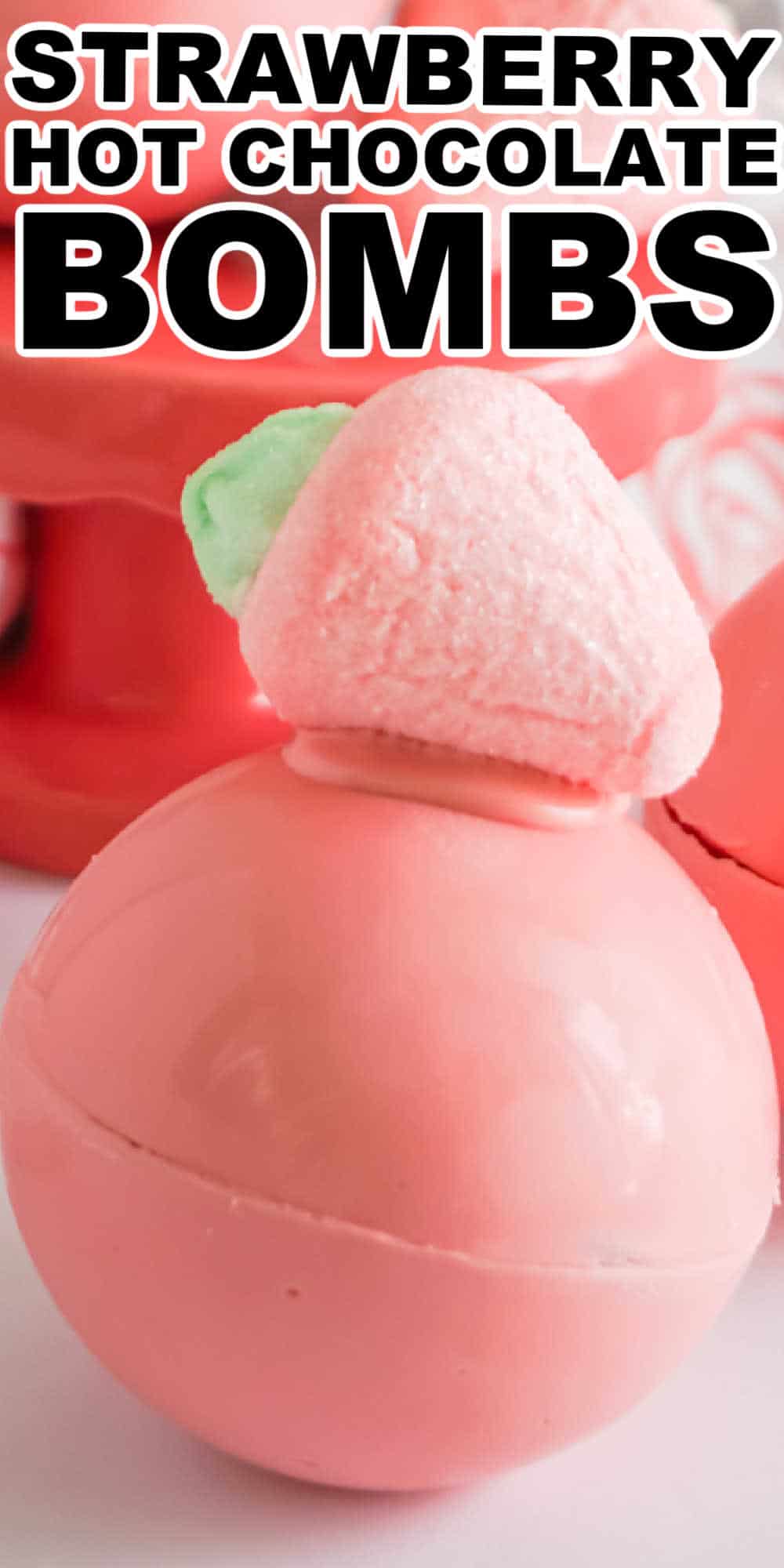 Strawberry Hot Chocolate Bombs Recipe • MidgetMomma