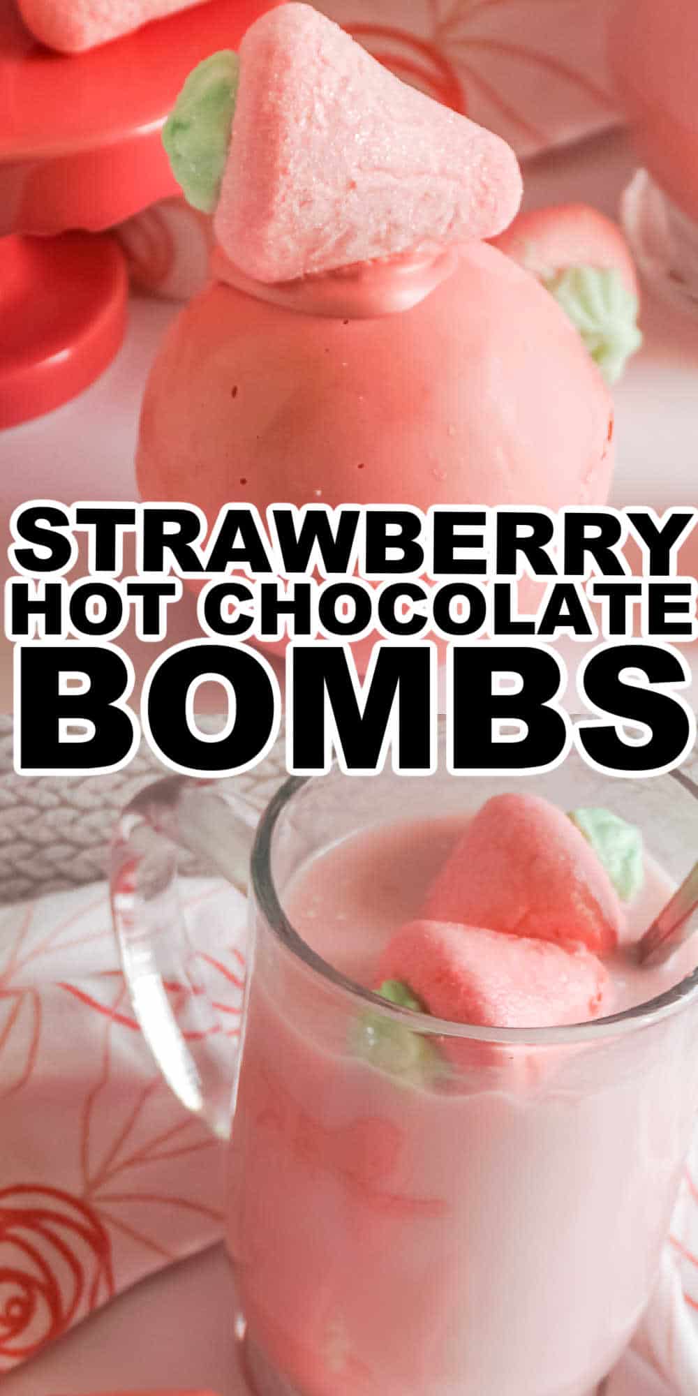 Strawberry Hot Chocolate Bombs Recipe • MidgetMomma
