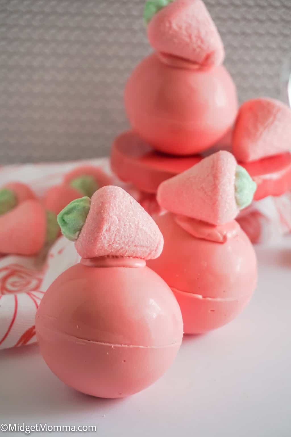 Strawberry Hot Chocolate Bombs Recipe • MidgetMomma