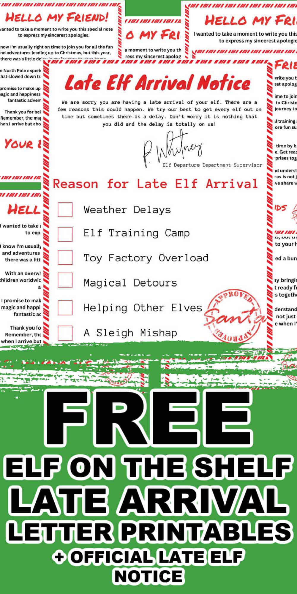 What to do if your Elf is Late + FREE Elf Late Arrival Letters