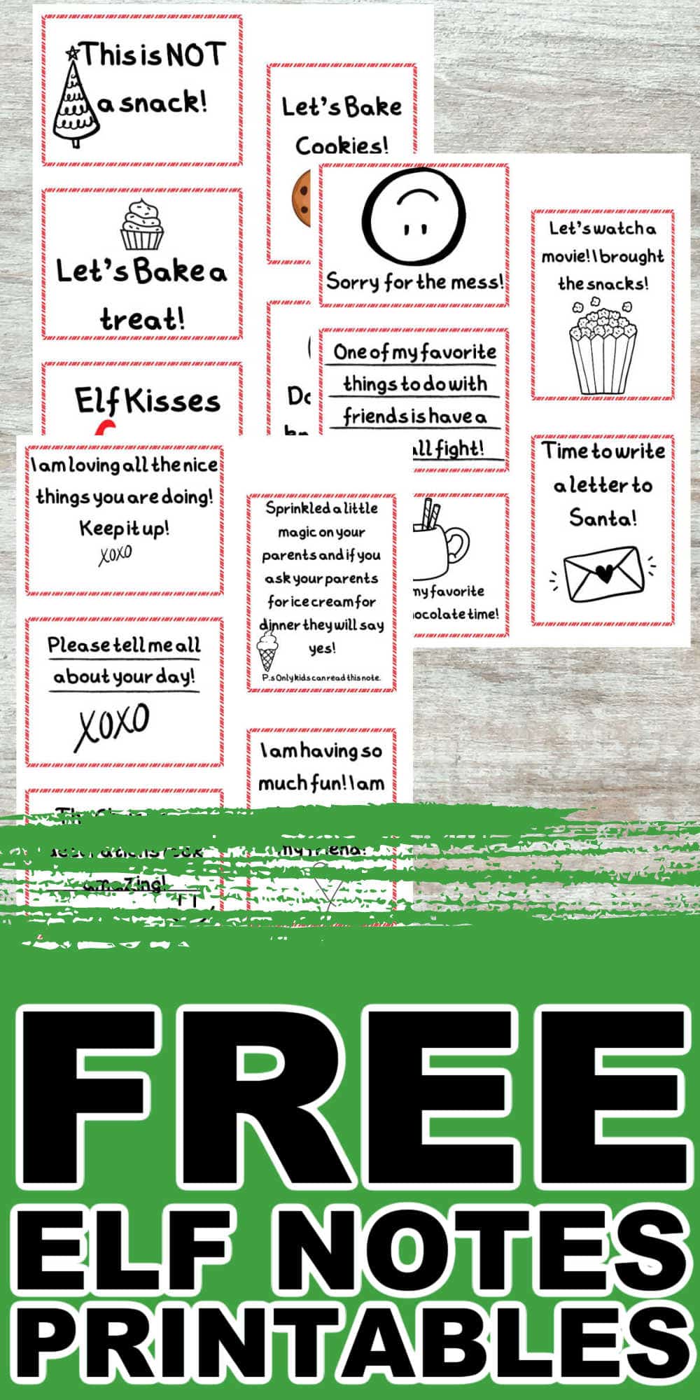 30 FREE Elf on the Shelf Note Printable (Elf Sized Notes) • MidgetMomma