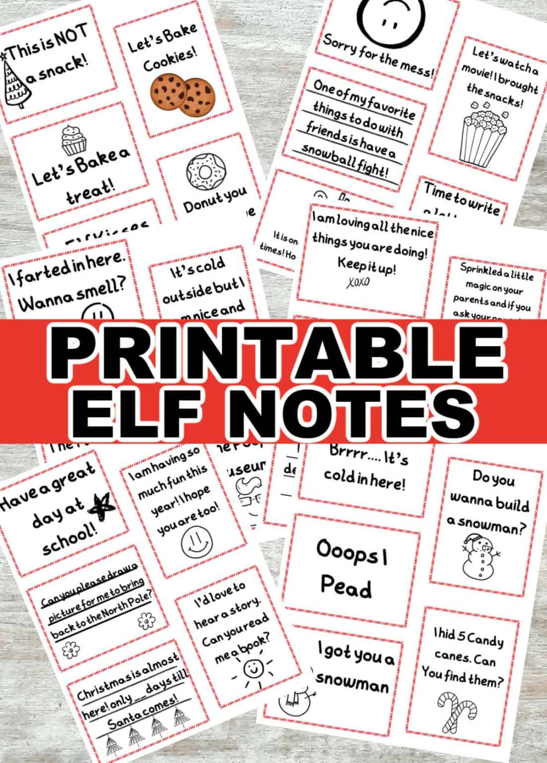 30 Free Elf On The Shelf Note Printable Elf Sized Notes • Midgetmomma