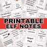 30 FREE Elf on the Shelf Note Printable (Elf Sized Notes) • MidgetMomma