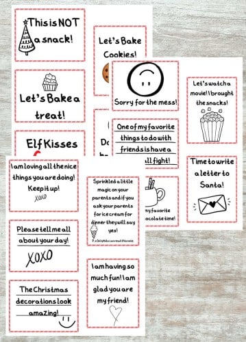 30 FREE Elf on the Shelf Note Printable (Elf Sized Notes) • MidgetMomma