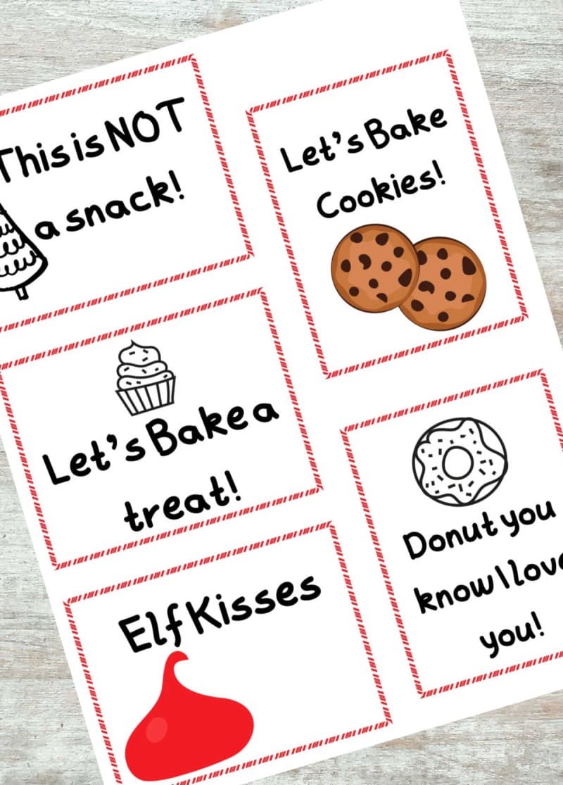 30 FREE Elf on the Shelf Note Printable (Elf Sized Notes) • MidgetMomma