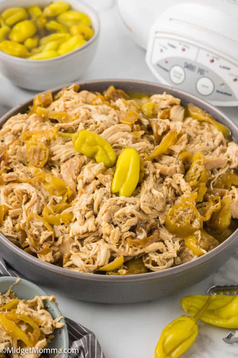 Slow Cooker Mississippi Chicken Recipe • MidgetMomma