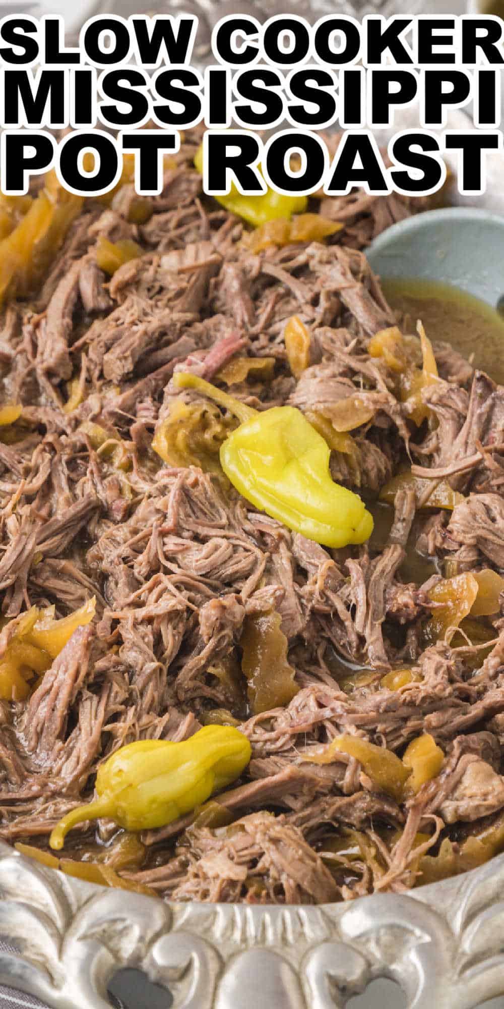 Slow Cooker Mississippi Pot Roast Recipe • MidgetMomma