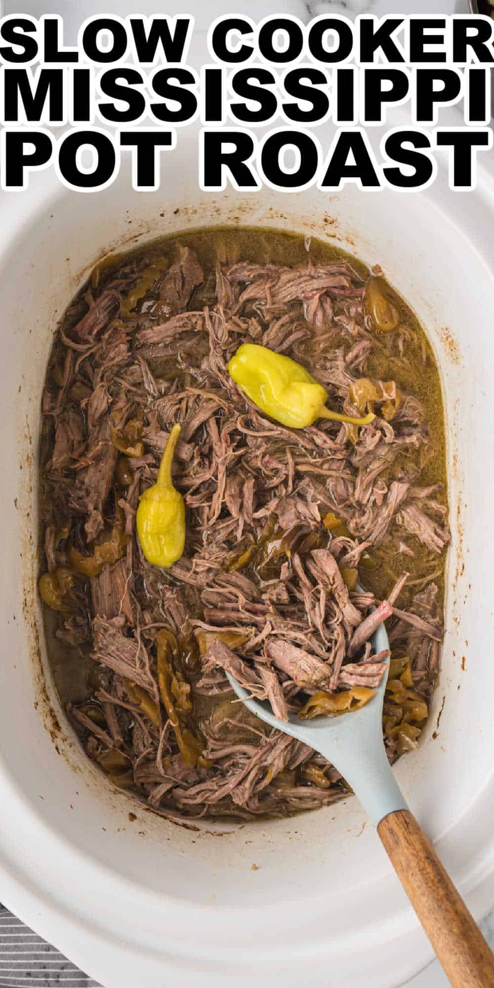 Slow Cooker Mississippi Pot Roast Recipe • MidgetMomma