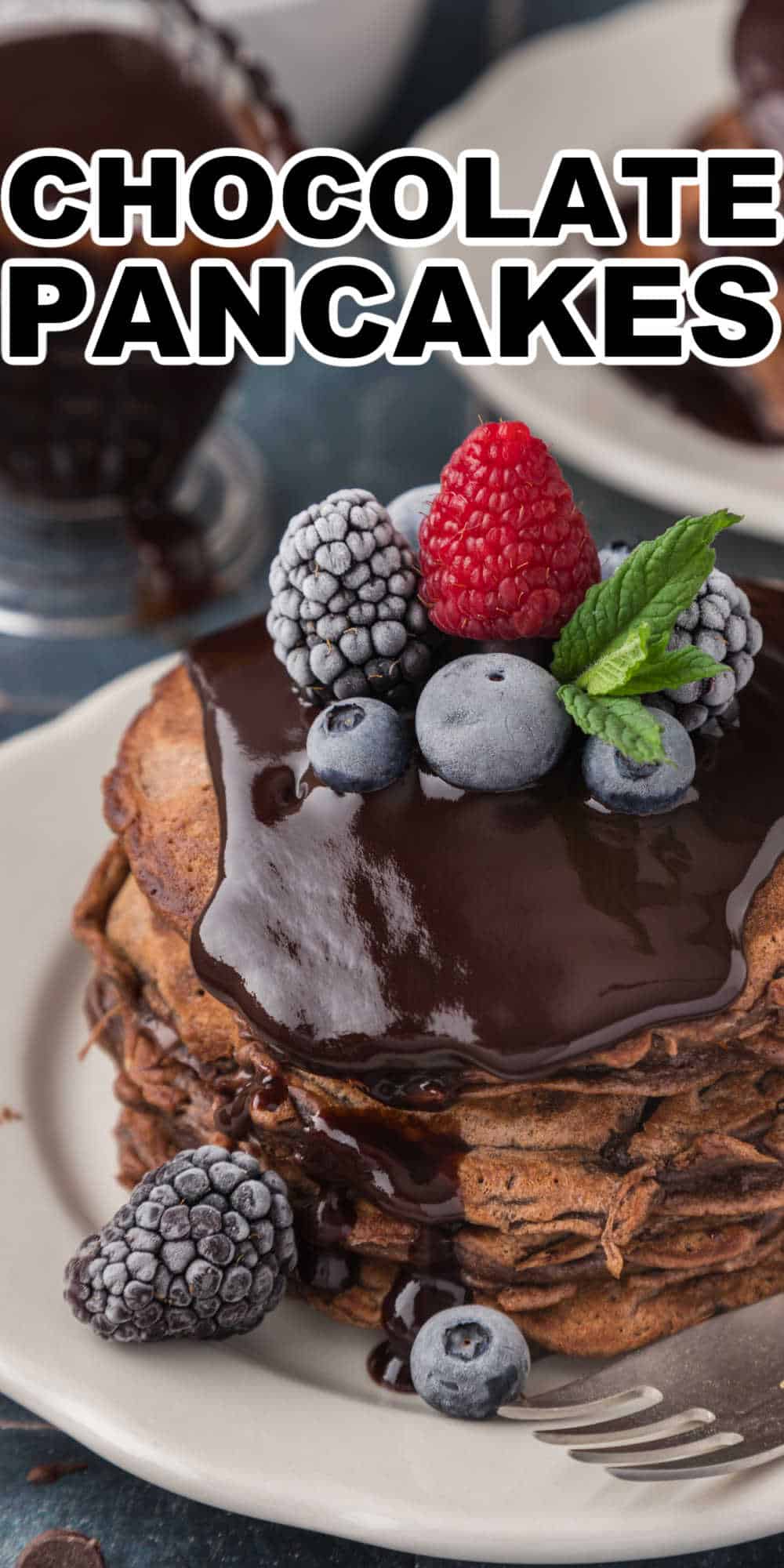 Chocolate Pancakes Recipe • MidgetMomma