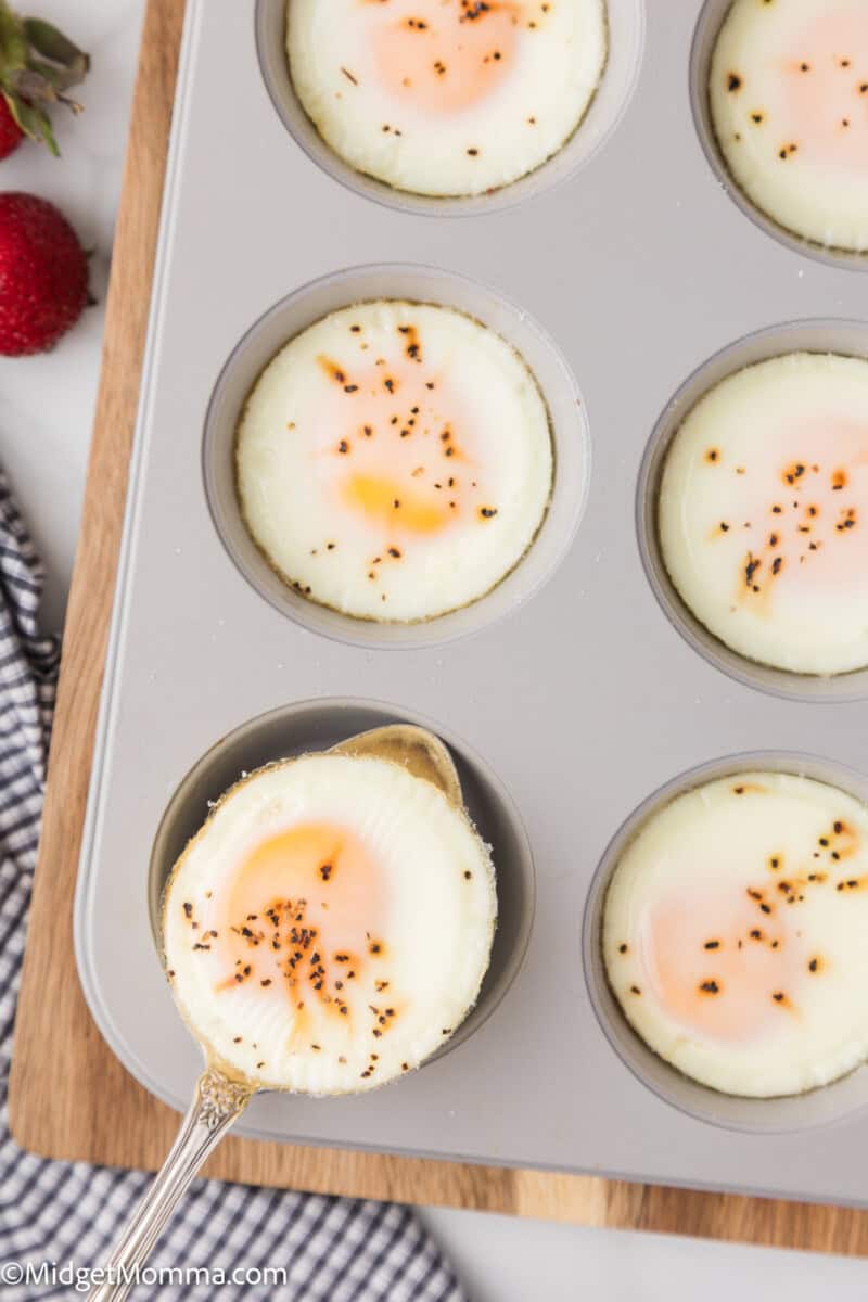 Oven Baked Eggs In a Muffin Tin • MidgetMomma