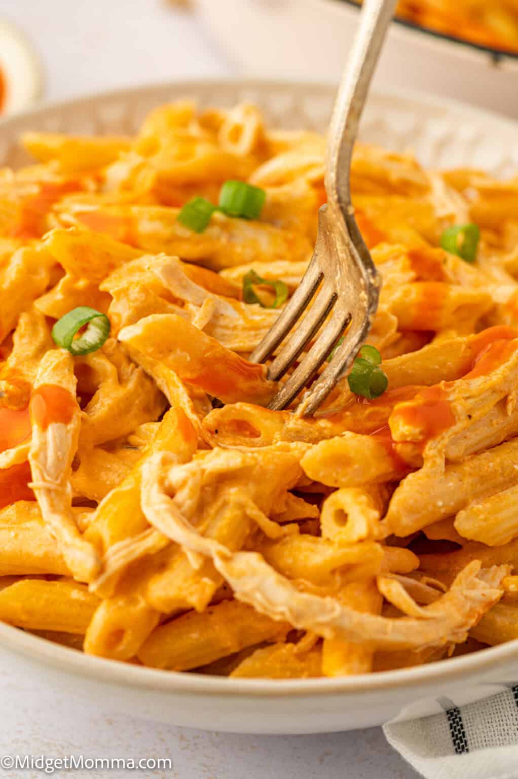 Creamy Buffalo Chicken Pasta Recipe • MidgetMomma