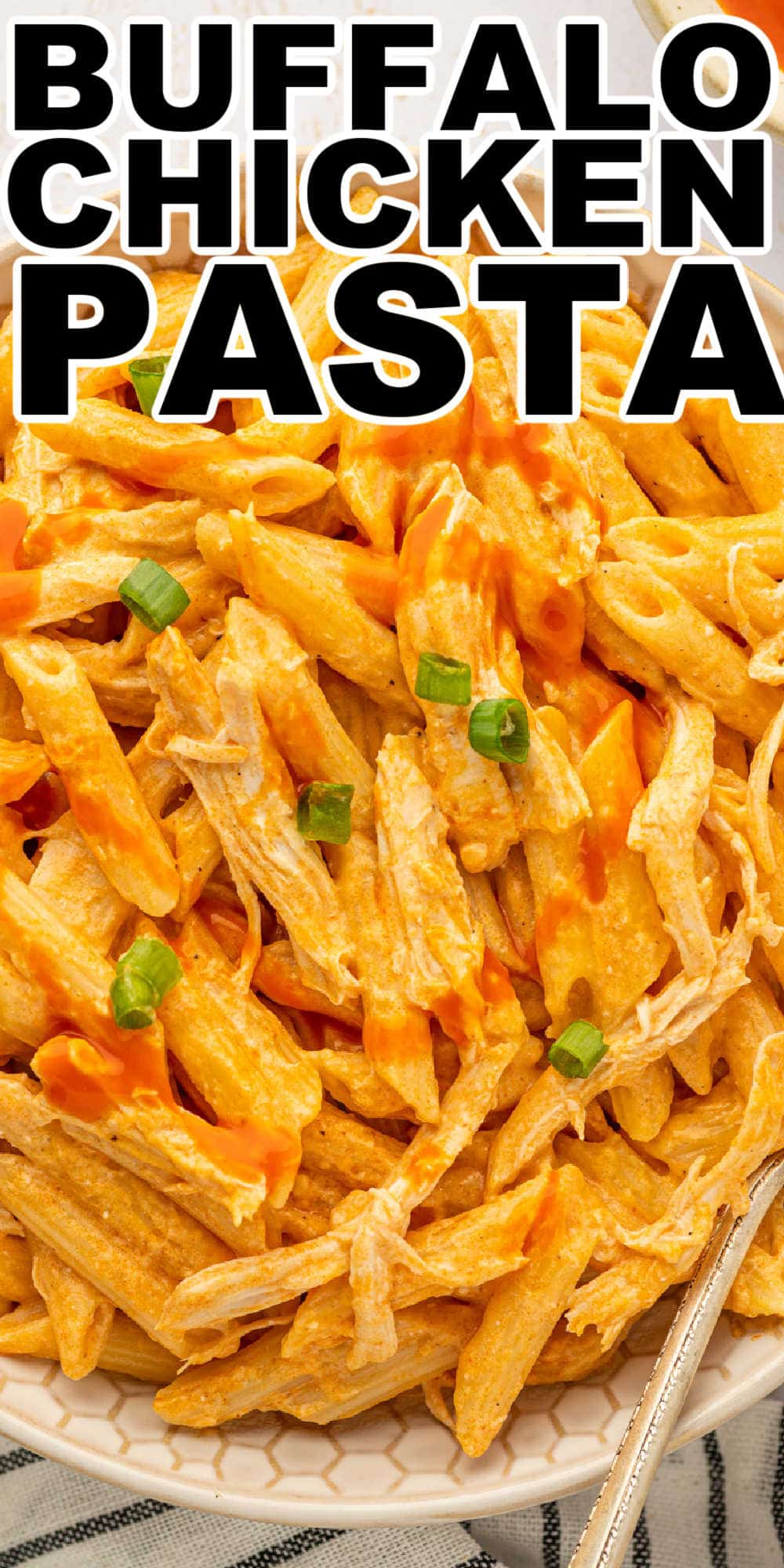 Creamy Buffalo Chicken Pasta Recipe • MidgetMomma