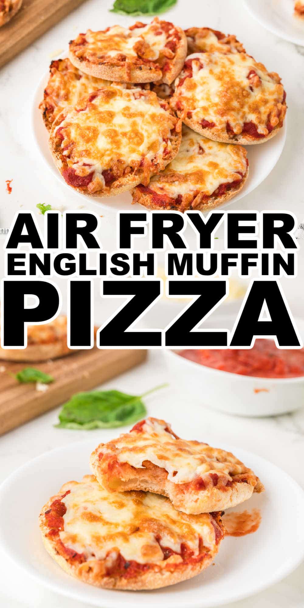 Air Fryer English Muffin Pizza Recipe • MidgetMomma