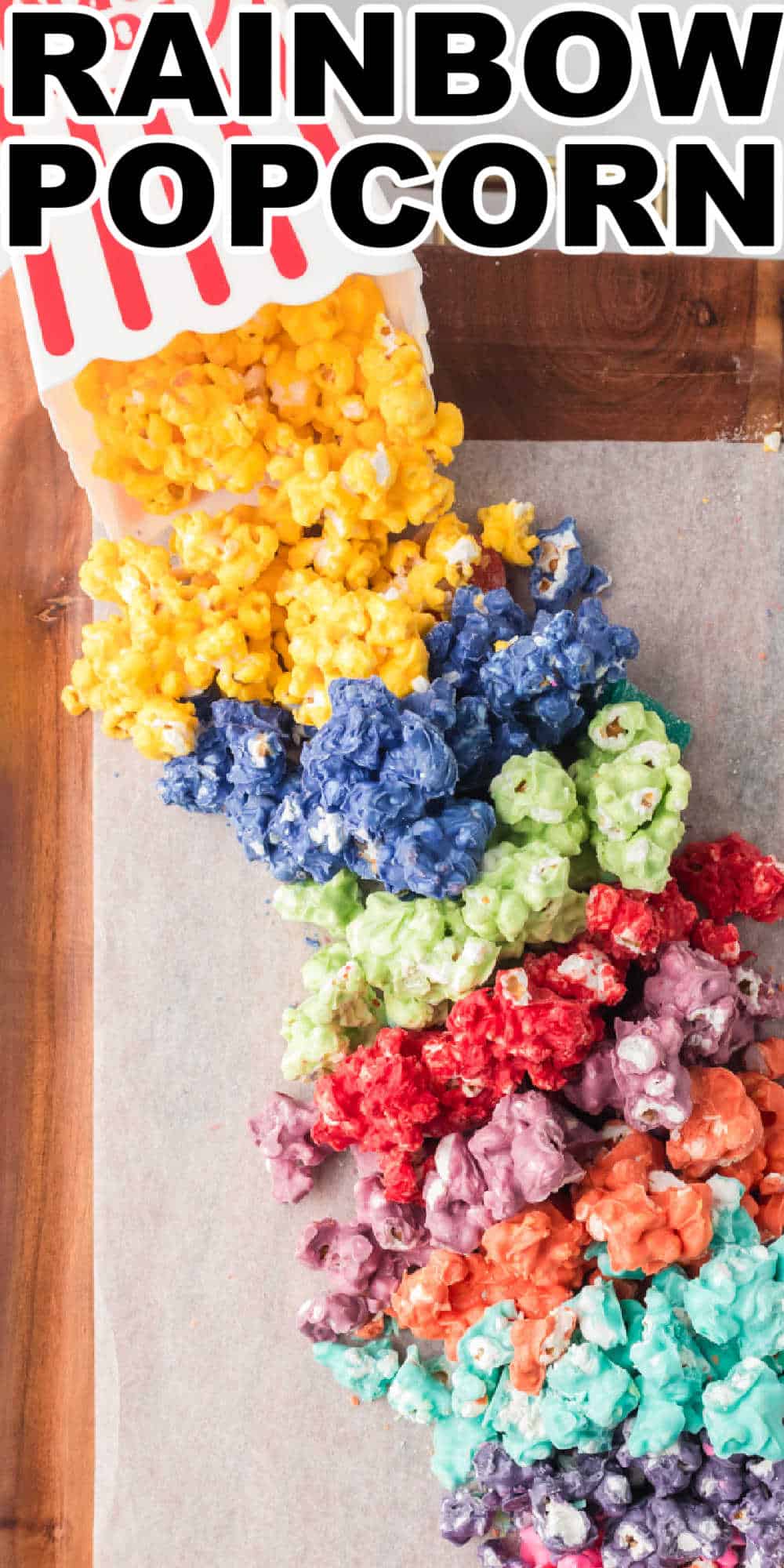 Rainbow Popcorn Recipe • MidgetMomma