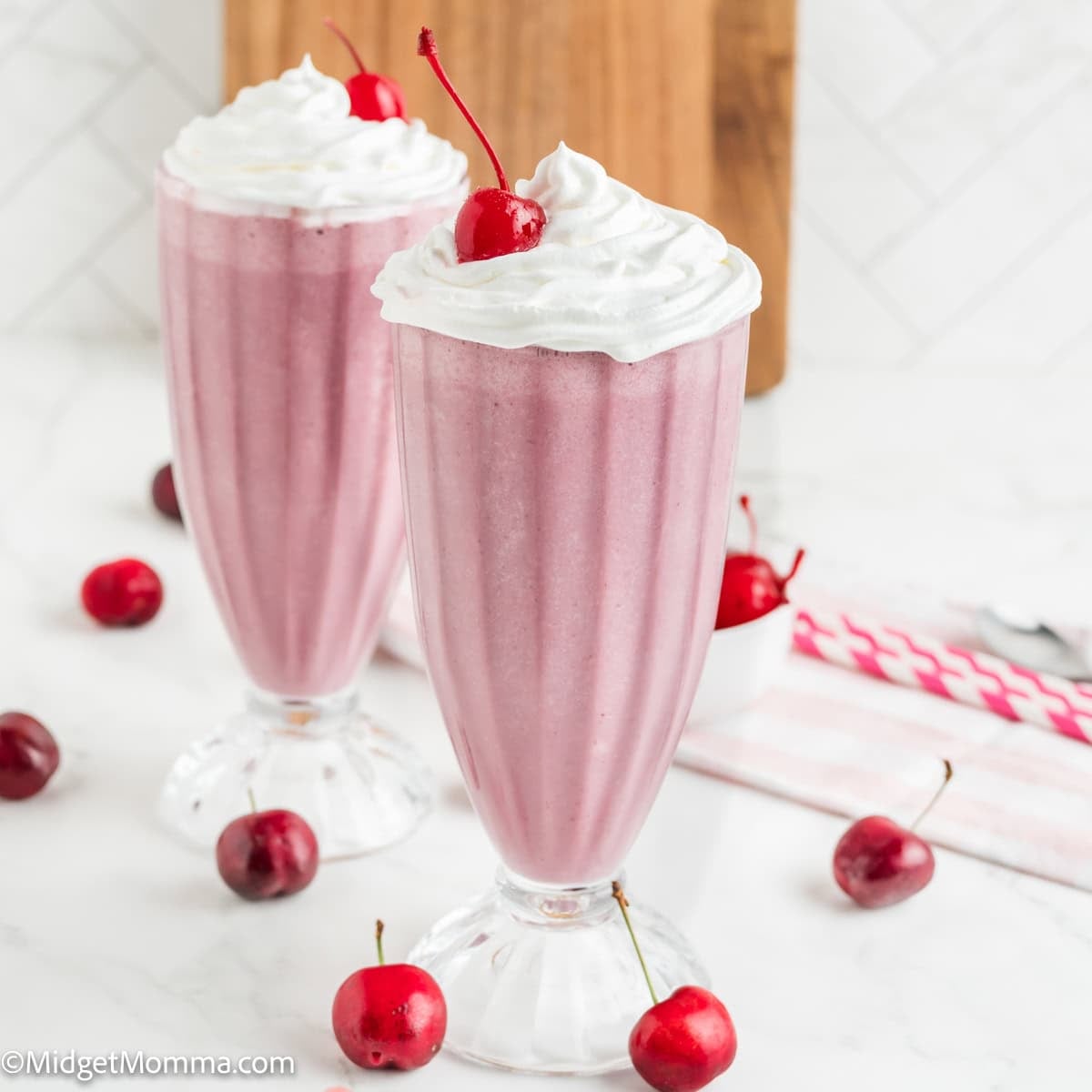 Cherry Milkshake Recipe • MidgetMomma