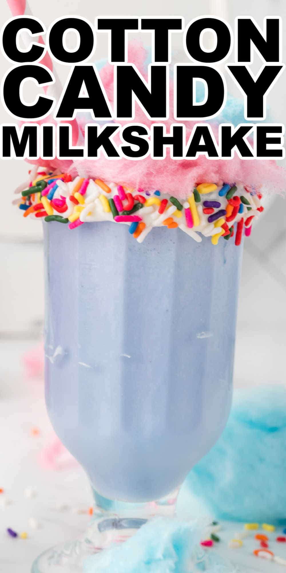 Cotton Candy Milkshake Recipe • MidgetMomma