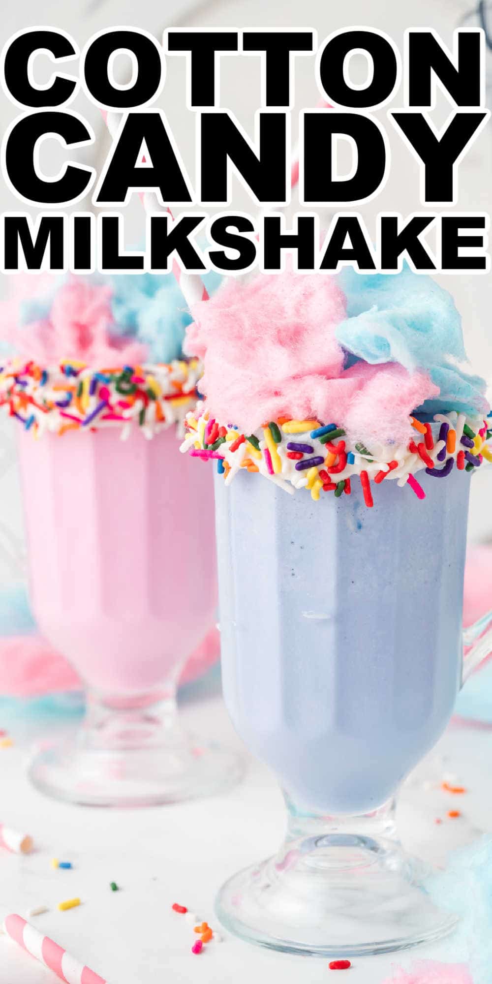 Cotton Candy Milkshake Recipe • MidgetMomma
