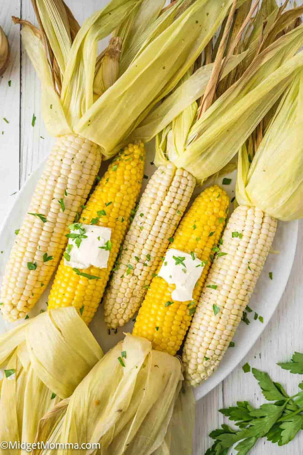 Baked Corn on the Cob Recipe • MidgetMomma