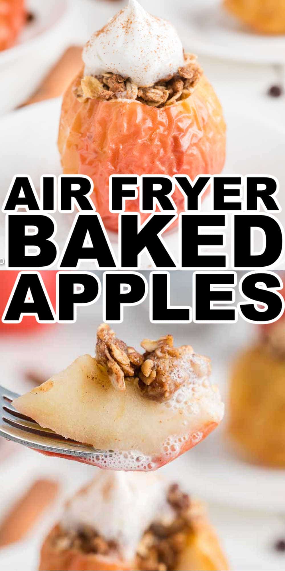 Air Fryer Baked Apples Recipe • MidgetMomma